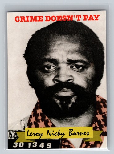 Leroy Nicky Barnes Mr Untouchable 2016 Historic Autographs The Mob #2 ...