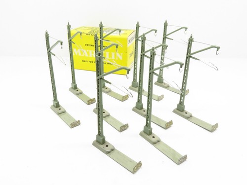 MARKLIN BOITE 10 POTEAUX STANDARDS POUR CATENAIRE REF. 7009 - ECHELLE ...