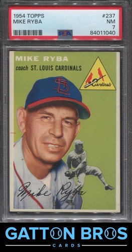 1954 Topps Mike Ryba #237 PSA 7 NM | eBay
