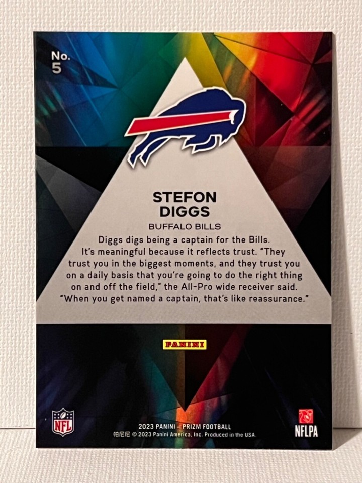 Stefan Diggs 2023 Prizm Prismatic Insert Buffalo bills | eBay