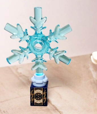 New LEGO Asian Printed Box Magic Ice Snowflake Trans Blue Double Dragon ...