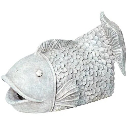 Fish Downspout Cover Extension Resin Statue Garden Rain Gutter ...