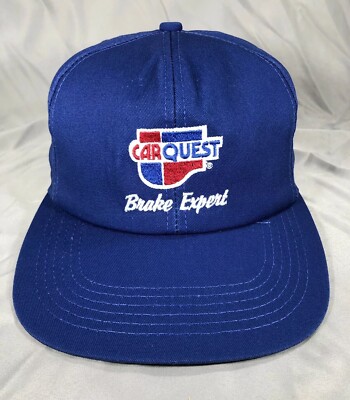 Car Quest Brake Expert Cap Hat Adult Adjustable Blue Snapback 100% ...