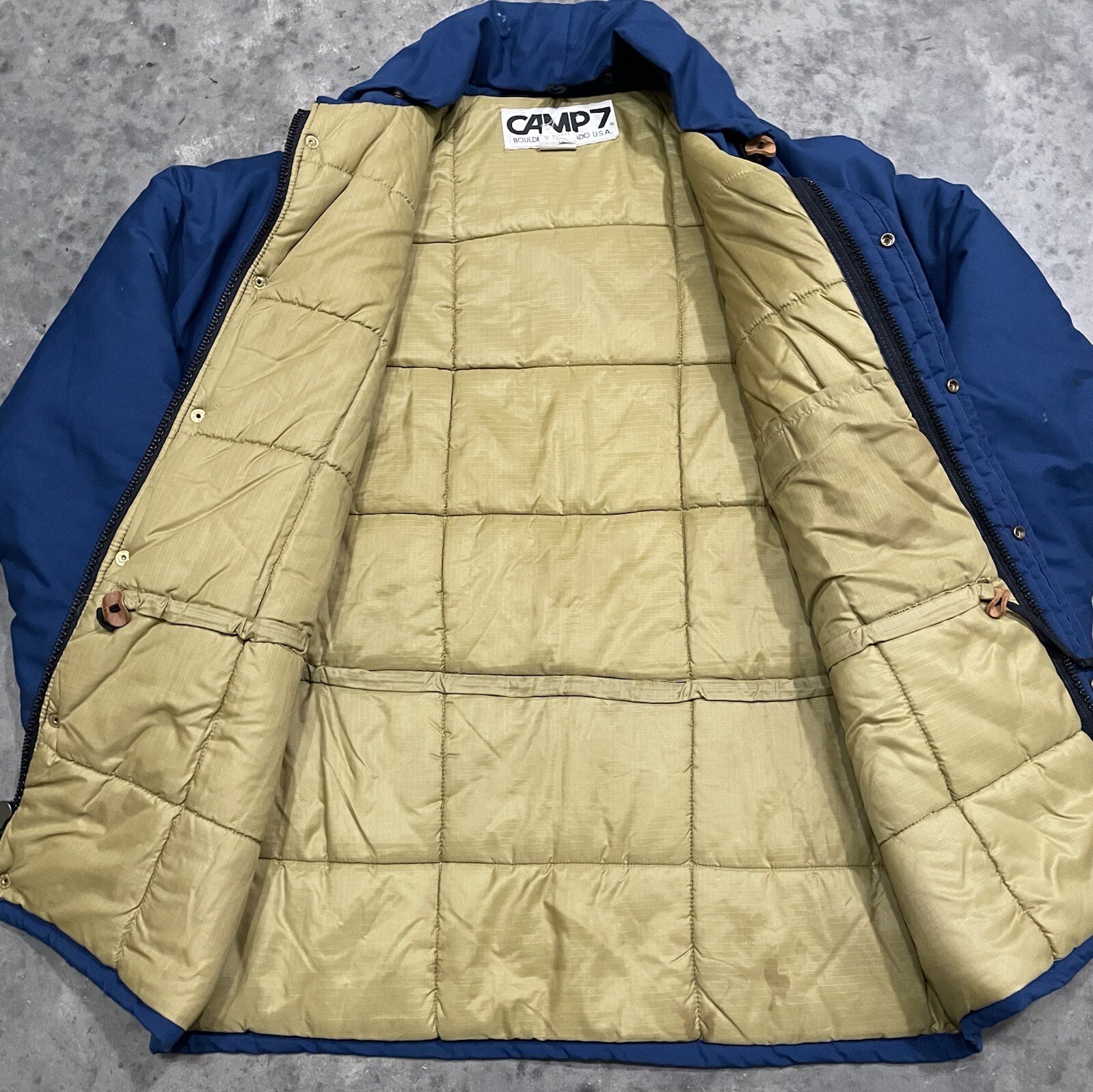 VTG 70s Camp 7 Down Puffer Parka Jacket Medium Boulde… - Gem