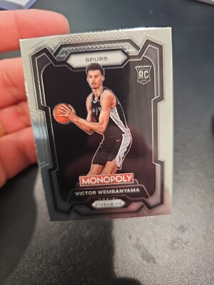 2023-24 Monopoly Prizm VICTOR WEMBANYAMA Rookie Card RC Base Spurs #81 ...