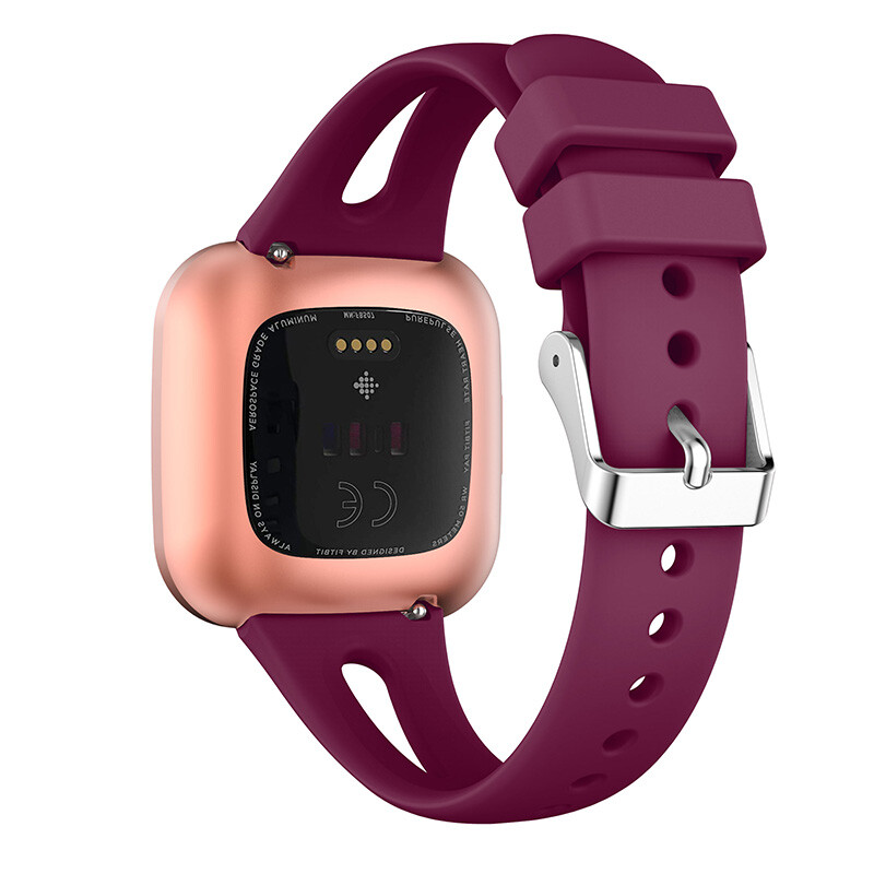 For Fitbit Versa 2/Versa lite/Versa Slim Silicone Sport Watch Band Soft ...