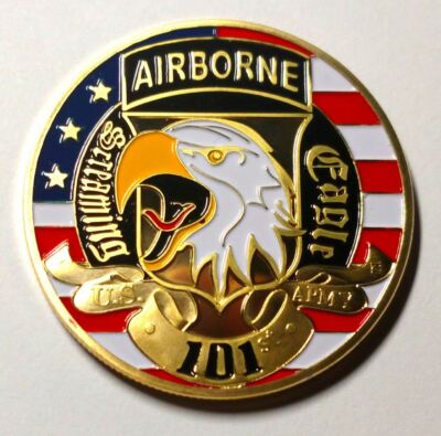 USA MILITARY 101st AIRBORNE SCREAMING EAGLES ARMY AIR ASSAULT COLORIZED ...