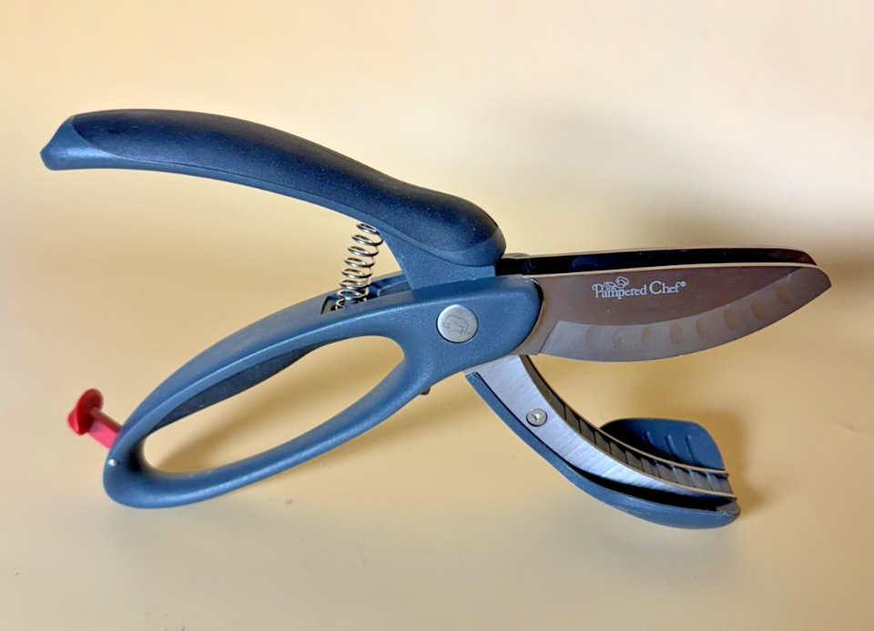 Pampered Chef Salad Chopper Scissors Dual Blade Lettuce Scissors #2582 ...