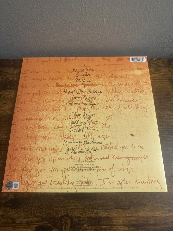 Adam Duritz Signed 6 COUNTING CROWS August and Everything After Vinyl ...