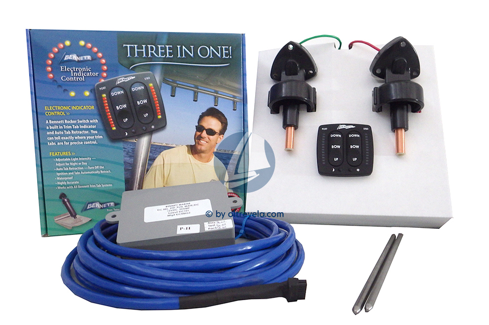 24V Trim Indicator Panel with Automatic Closure System for Boating and ...