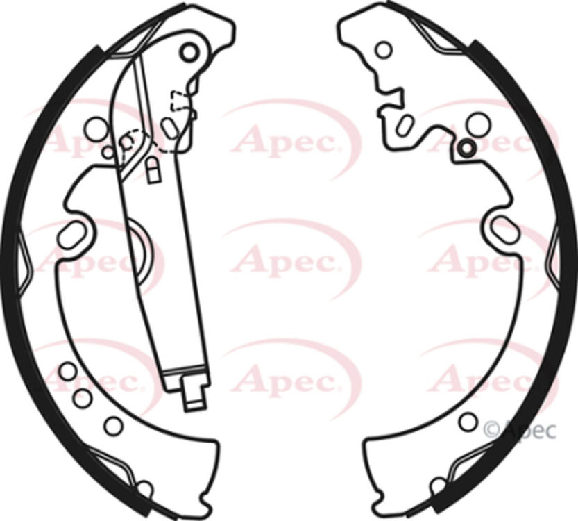 Rear Brake Shoes Set Fits Toyota Hilux 2005-2015 2.5 D 3.0 044950K120 ...