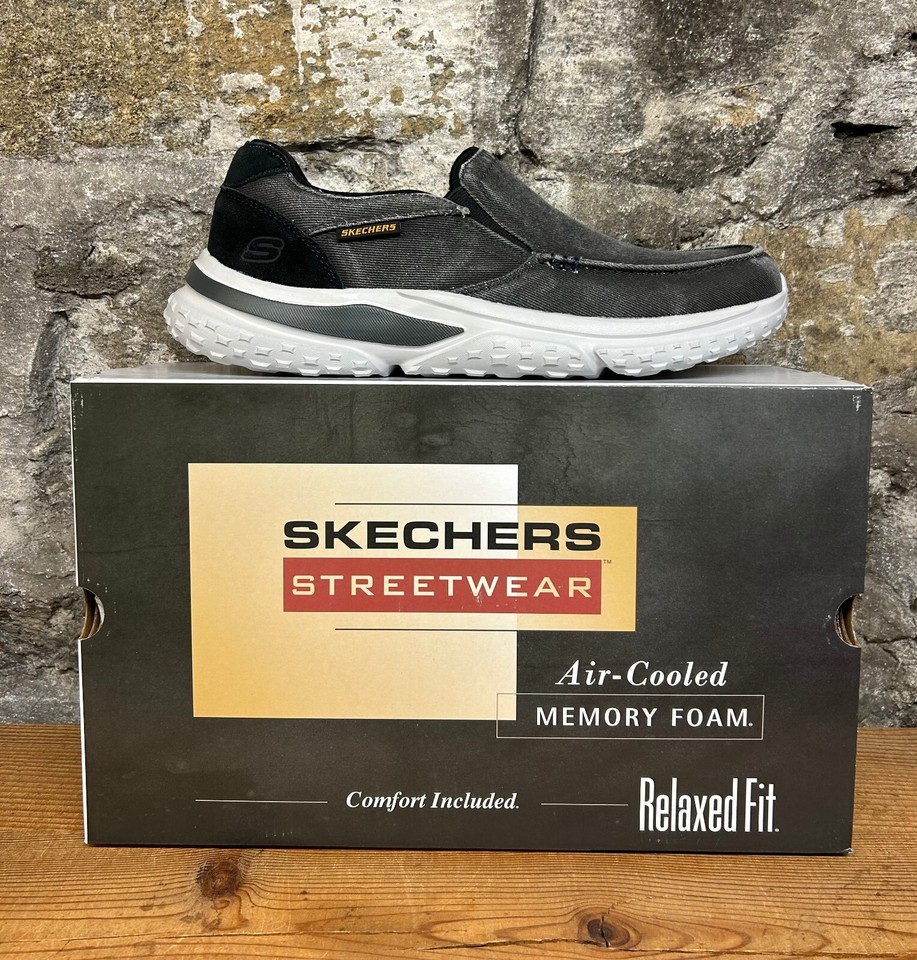 SKECHERS SOLVANO - VARONE 210799 BLACK MENS CASUAL SHOE NEW IN BOX | eBay