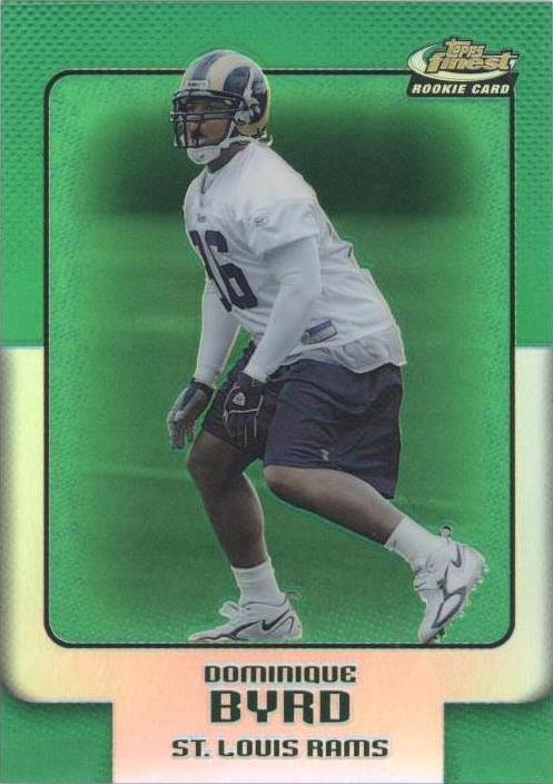 2006 Topps Finest - Dominique Byrd #133 Green Refractor /199 (RC) for ...