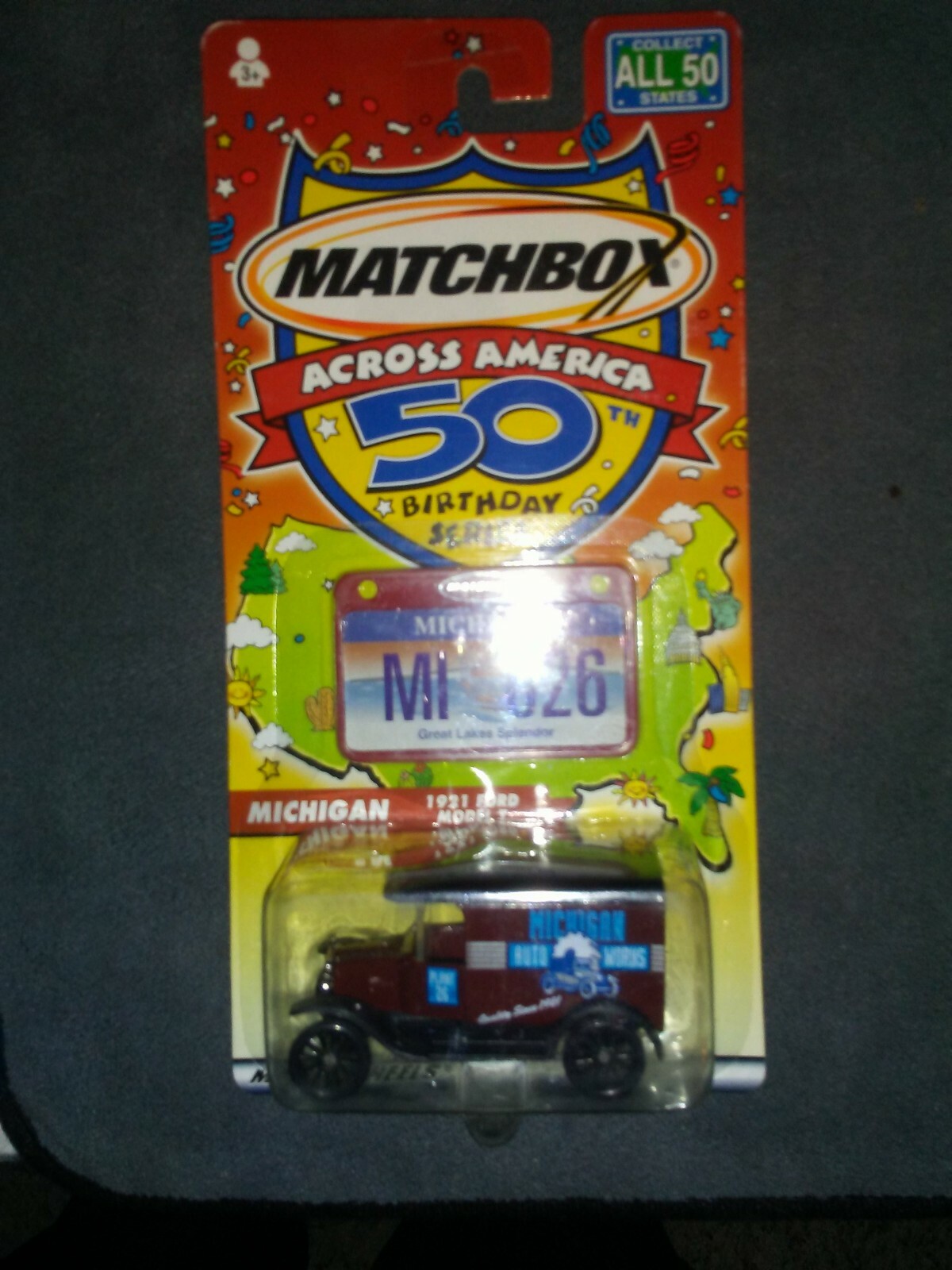 MATCHBOX-ACROSS AMERICA 50TH BIRTHDAY SERIES-MICHIGAN 1921 FORD MODEL T ...