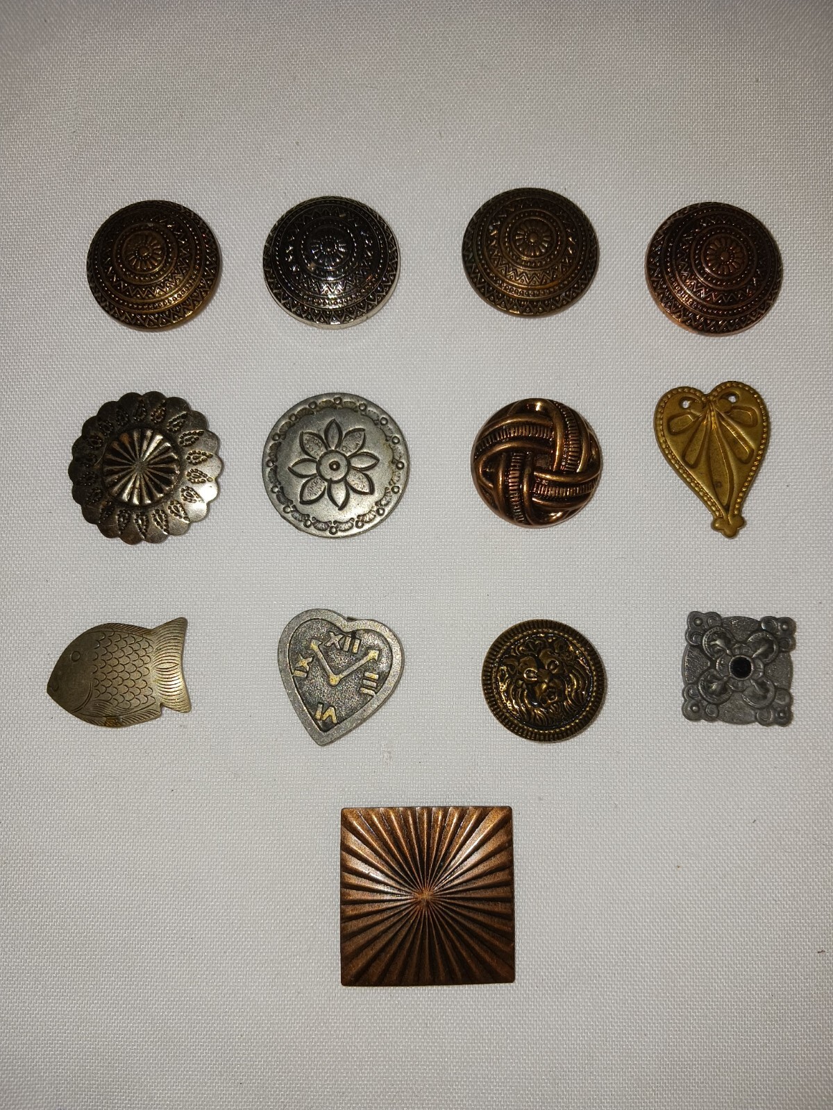 Lot of Assorted Vintage Button Covers (#122) | eBay