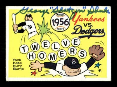 1970 Fleer Laughlin World Series 53 George Shuba signed auto autograph ...