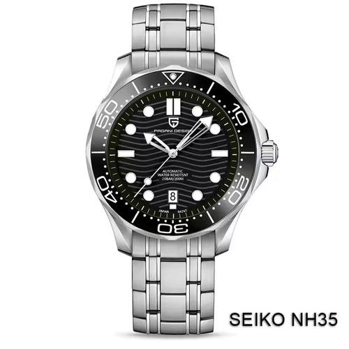 Pagani Design PD 1685 Automatic Dive Watch - Black | eBay UK