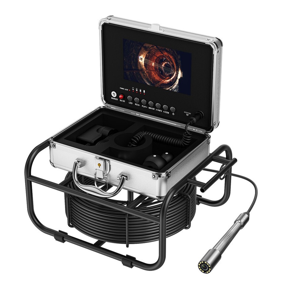 7" LCD Wasserdichte Drain Abwasser Kamera Endoskop Pipeline Inspektion ...