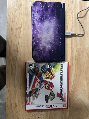 Nintendo 3DS XL Galaxy Edition USED NO CHARGER or Stylist w/Mario kart ...