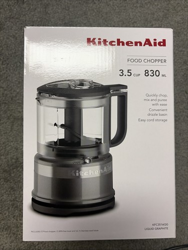 KitchenAid KFC3516QG 3.5 Cup Mini Food Processor - Graphite | eBay