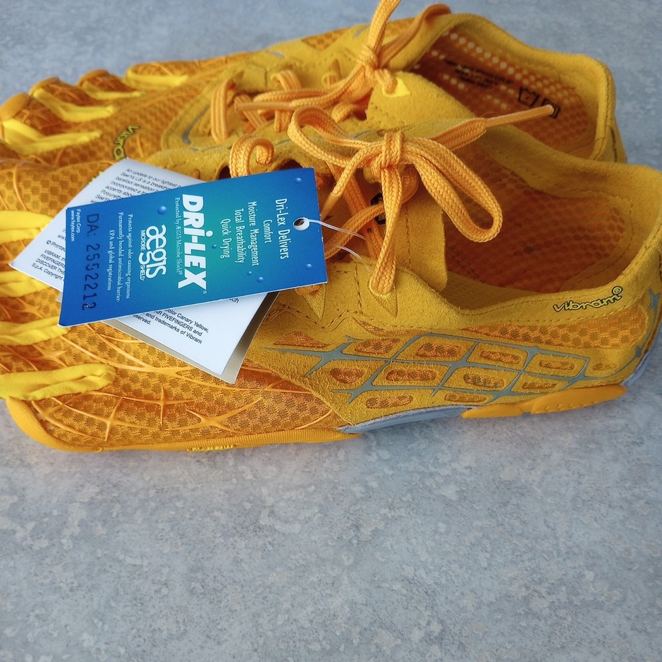 Vibram Fivefingers Dri-Lex Orange/ Grey Running Shoes - Sz 7.5-8 M or 6 ...