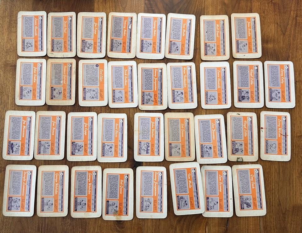 1970 Topps Super Cards Football Stars trading cards Lot. 34 Unitas ...