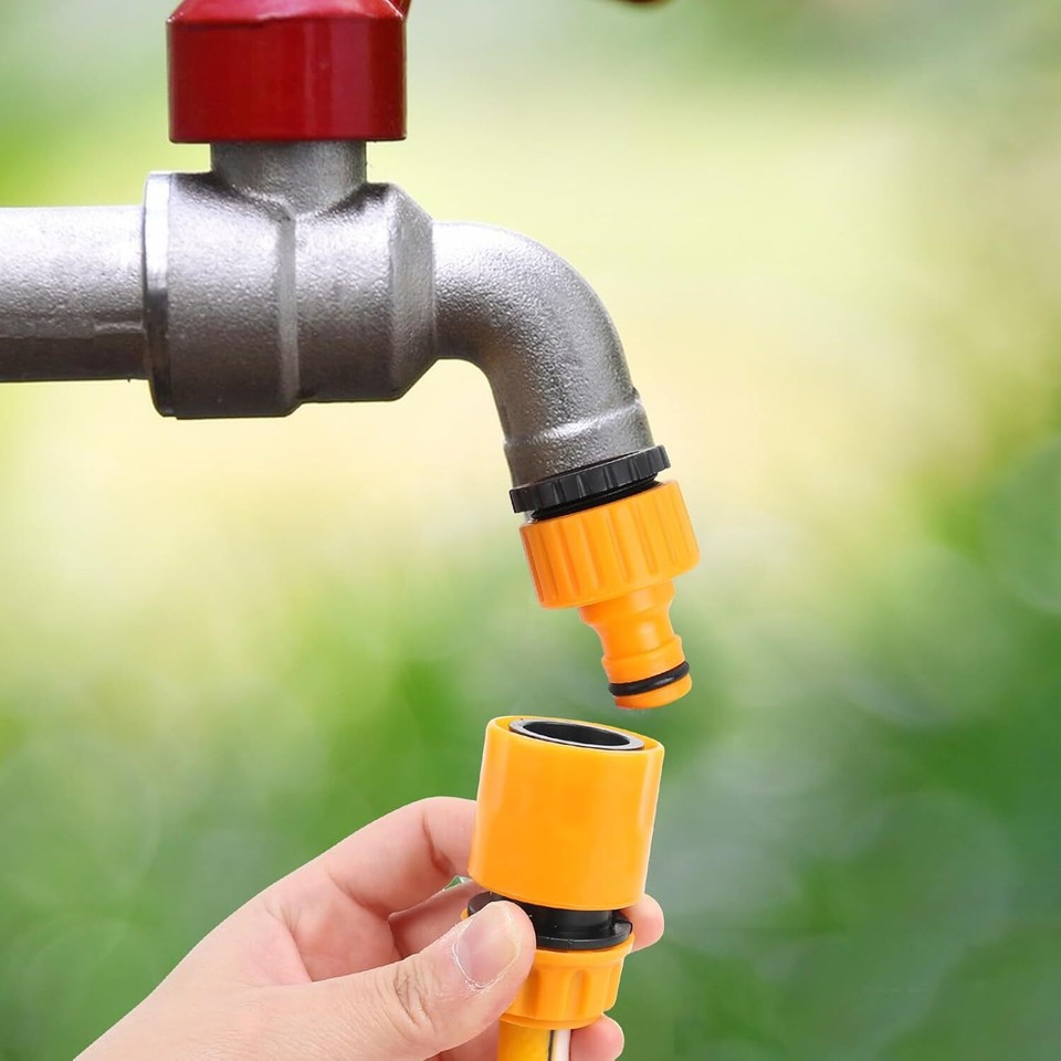 Mixer Tap Hose Connector, Mix Hot & Cold Water 2-in-1 Garden Hose Pipe ...