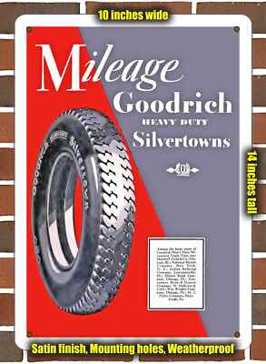 Metal Sign - 1929 Goodrich Silvertown Tires- 10x14 inches | eBay