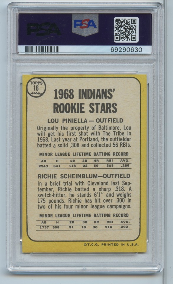 1968 Topps Milton Bradley Tigers Rookies #113 PSA 9 | eBay