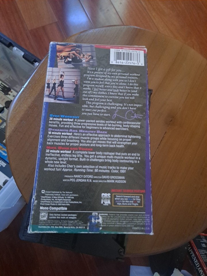 CHER Fitness VHS | eBay