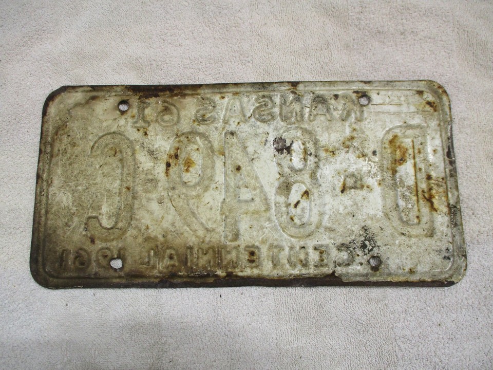 1961 Kansas dealer license plate TAG | eBay