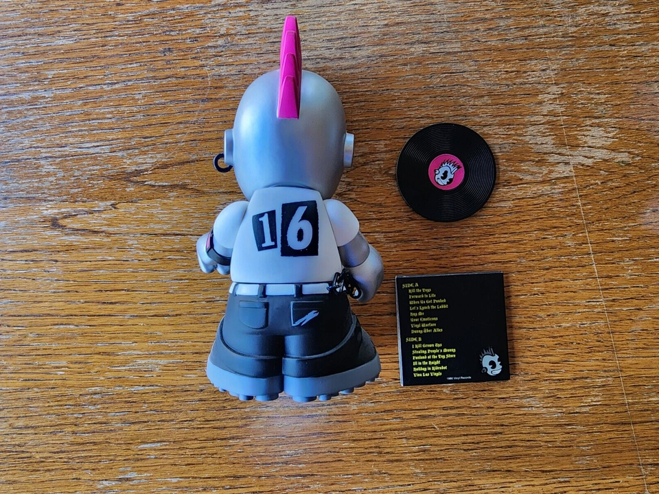 KidRobot Kid Robot Kidpunk Kidpunk 16 1980 7.5" with record and sleeve ...