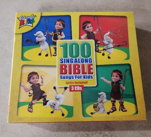 Cedarmont Kids 100 Sing Along Bible Songs For Kids Lyrics Included 3 Cd ...
