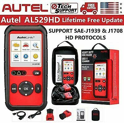 Autel AL529HD AutoLink OBD2 Scanner Heavy Duty Diesel Truck Code Reader ...