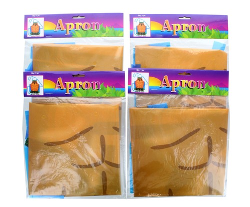 Lot of 4 Hawaiian Luau Apron Vinyl Male Fun Costume Adult Size Islander ...