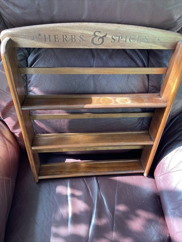 Vintage McCormick Herbs & Spices Rack 3 Tier Wooden Spice Shelf ...