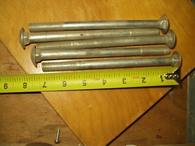 Five 1/2" - 13 x 7" Galvanized Carriage Bolt, partial thread | eBay