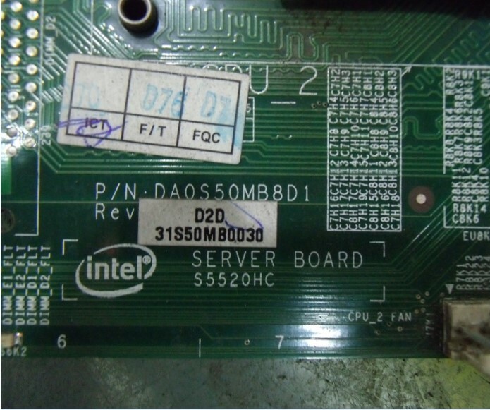 1PC Used Intel S5520HC 1366 dual server board X58 5650 motherboard # ...