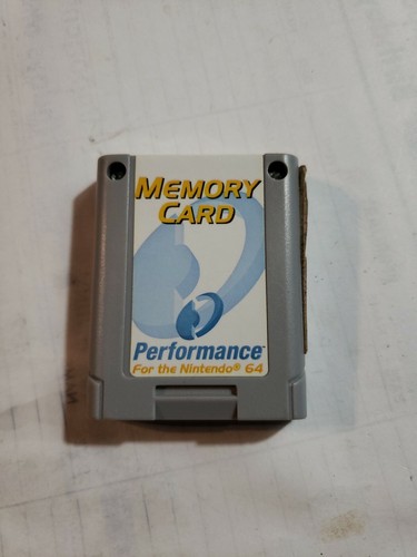 Nintendo 64 N64 Performance Memory Card Plus Video Game Controller Pak ...