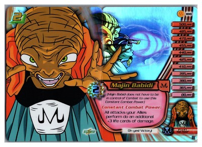 1x DBZ CCG MAJIN BABIDI LV1 & LV2 BUU SAGA 187 188 HI-TECH DRAGON BALL ...
