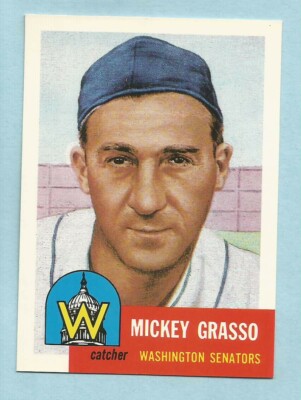1991 Topps Baseball 1953 Archives Mickey Grasso #148 Washington ...