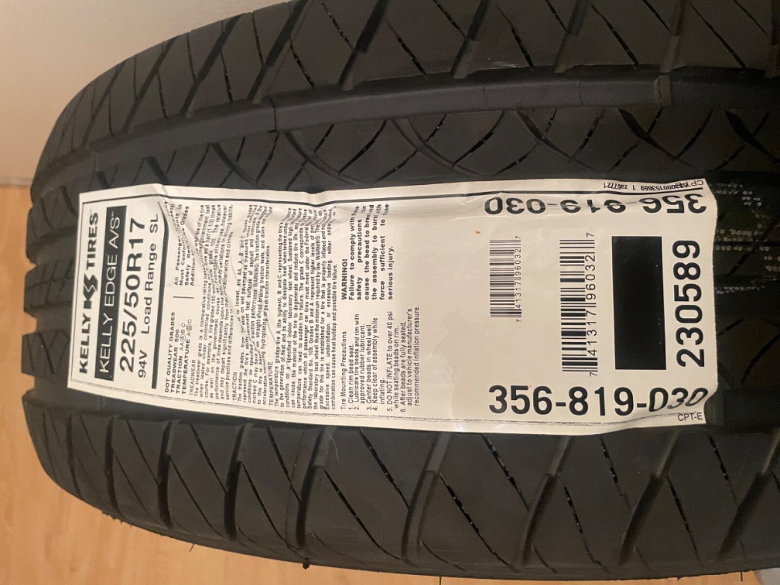 Brand NEW!!! 225/ 50r 17 black tires all season set of 4 | eBay