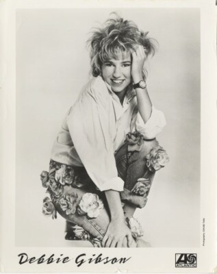 Debbie Gibson Original 8x10 Photo Atlantic Records teenage pop star pin ...