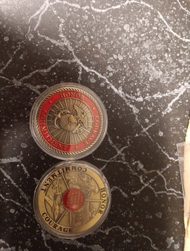 Marine Corps Core Values Challenge Coins Honor Commitment Courage | eBay