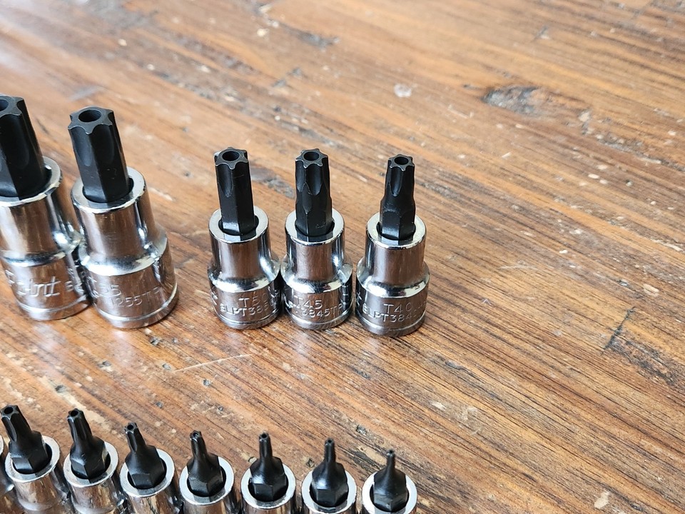 Blue Point Tools 15pc Tamper Resistant TORX STAR Socket Set T6-T60 NEW ...