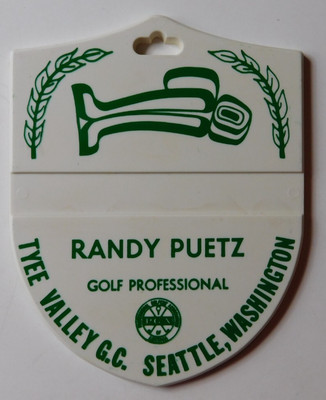 VINTAGE GOLF COURSE BAG TAG - TYEE VALLEY GOLF CLUB - SEATTLE ...