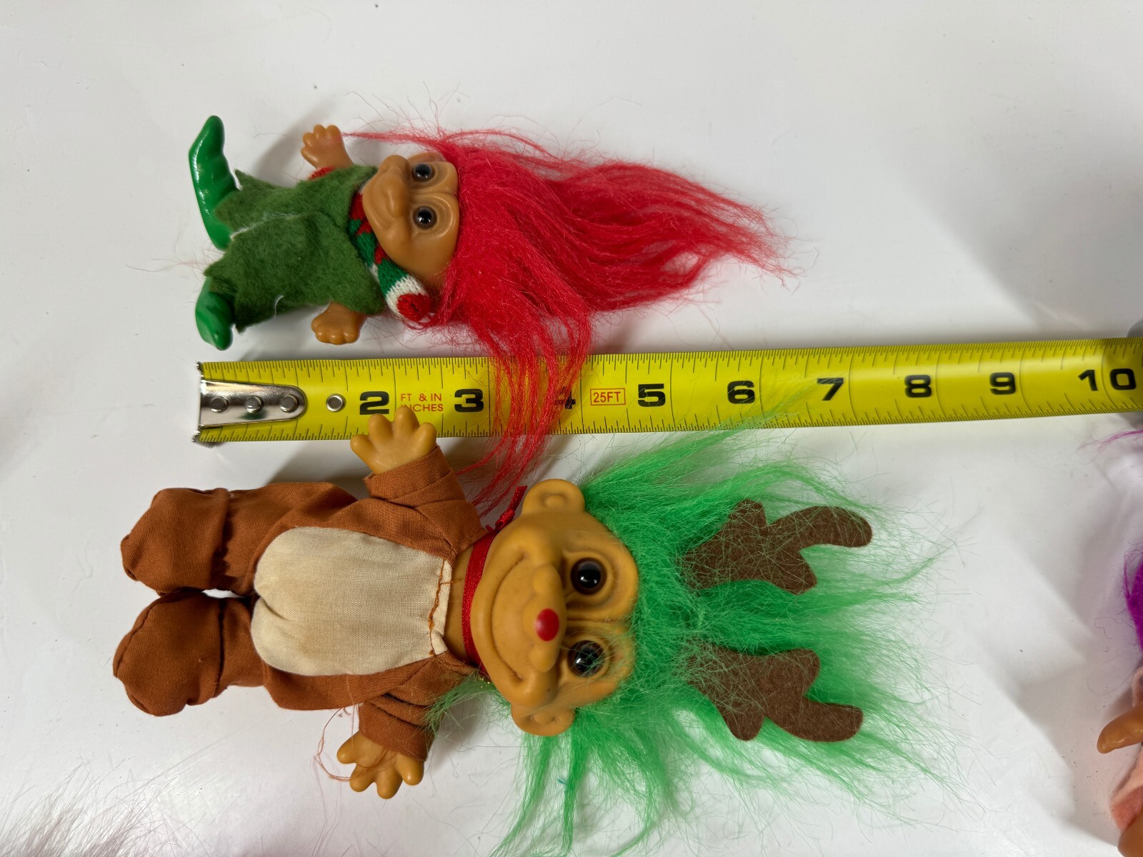 Vintage Lot of Small Troll Dolls Dam & Russ Vinyl Christmas Tux Pencil ...