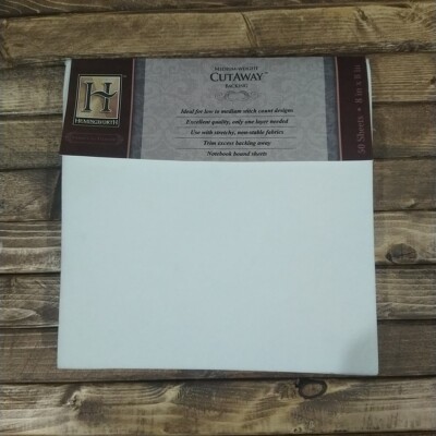 Hemingworth Medium Weight Cutaway Backing 50 Sheets 8 in x 8 in ...