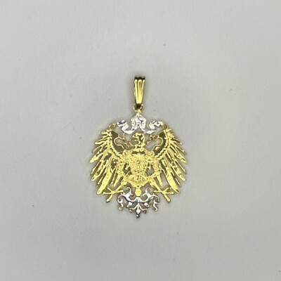 Germany Pendant ONLY German Three Mark Phoenix Coin hand Cut 1 ...