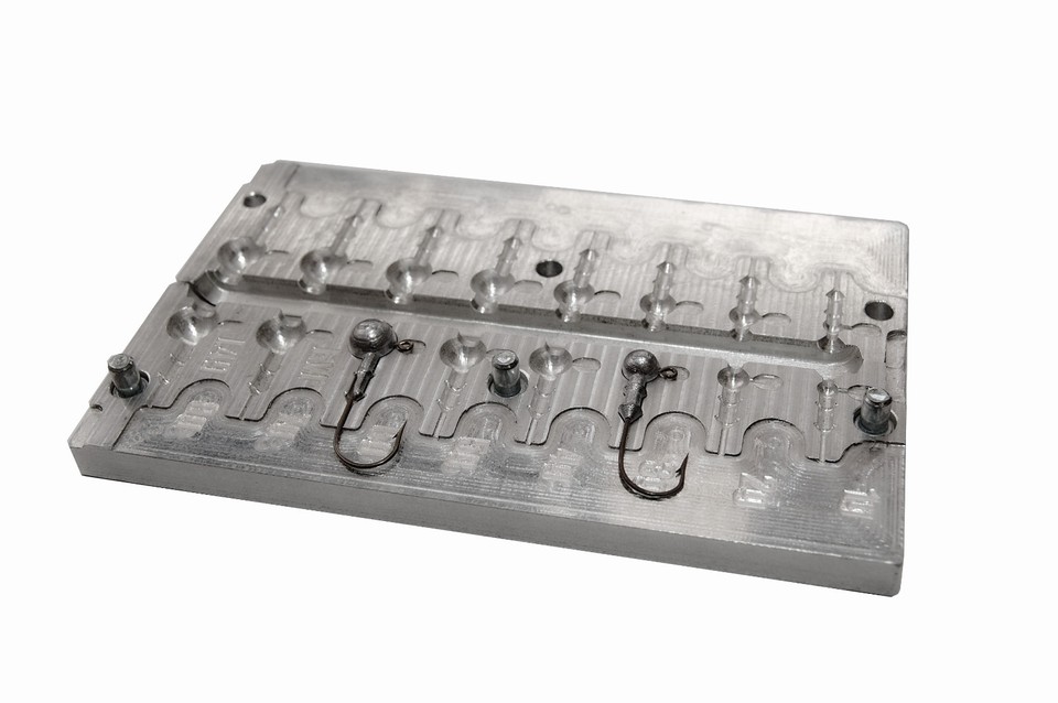 Fishing JigHead Mold Lead Jig Head Sinker Weights 8 cavity (1 - 8 G) | eBay